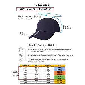 TSSGBL Classic 100% Cotton Structured Baseball Hats Adjustable Men Women Plain Blank Basic Team Workout Ball Caps -Purple