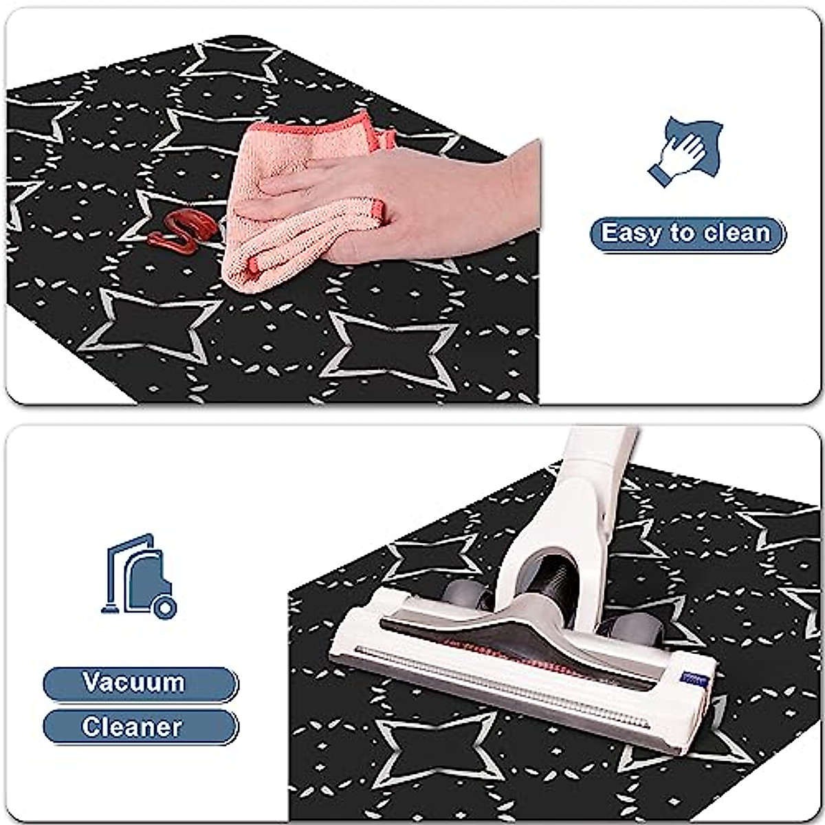 Soft Anti Fatigue Mat for Kitchen Floor, Non Slip Cushioned Kitchen Rugs Sets, Waterproof Washable Memory Foam Standing Desk Mat Runner, Comfort Cushion for Sink Laundry Room Home 17.3"x29.5"(1 PC)