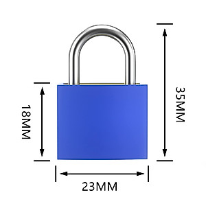 OljezziYa 10 Pcs Suitcase Locks with Keys, Small Padlock with Key, Luggage Padlocks, Mini Keyed Padlock for Travel Bags, School Gym Locker, Toolbox - 23mm (Colorful)