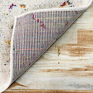 nuLOOM 8x11 Moroccan Blythe Area Rug, Light Multicolor, Faded Bohemian Design, Stain Resistant, For Bedroom, Dining Room, Living Room, Hallway, Office, Kitchen, Entryway