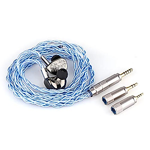 Linsoul TANGZU x HBB Wu Heyday HiFi Upgraded 14.5mm Planar Driver IEM with 5-Axis CNC Aluminum Shell, Detachable 3-in-1 Silver-Plated Cable