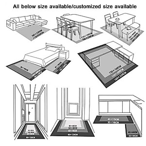 ZXPYPM Exquisite Horror Tv Wednesday 3D Carpet,Living Room Bedroom Sofa Home Decor Rug,Kids Play Non-Slip Area Rug,Kitchen Floor Mat