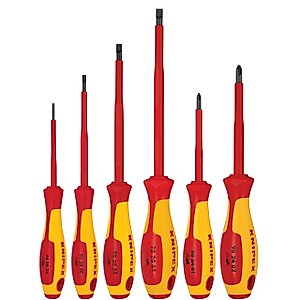 Knipex - 6 Pc Screwdriver Set, 1000V Insulated (9K989833US)