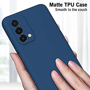 Foluu for OnePlus Nord N200 5G Case, Liquid Silicone Gel Rubber Bumper Case with Soft Microfiber Lining Cushion Slim Hard Shell Shockproof Protective Cover for OnePlus Nord N200 5G 2021 (Blue)