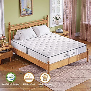 Vesgantti Full Size Mattress, 10 Inch Innerspring Multilayer Hybrid Full Mattress, Ergonomic Design with Breathable Foam and Pocket Spring Mattress Full Size, Tight Top Series Medium Firm Feel