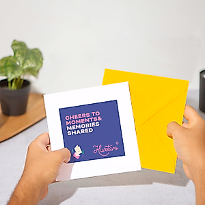 Huxters Birthday Cards for Men - You're the GOAT Funny Birthday Card for him Friend - Funny Birthday Day Card for Best Friend Fun Happy Birthday - 14.8cm (You GOAT Blue)