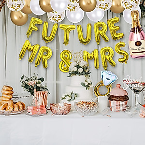 Engagement Party Decorations Bridal Shower Decor She Said Yes Decorations Bridal Shower Balloons Wedding Balloons Soon To Be Future Mr And Mrs Balloons Decor Engaged Decorations Engagement Banner