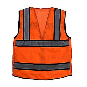 Radians SV65-2ZOM-M Industrial Safety Vest, Orange, Medium, Large