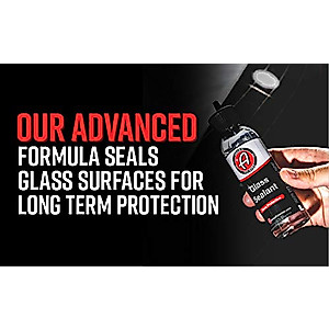 Adam's Glass Sealant 2.0 4oz - Super Concentrated, Easy Application - Water Simply Rolls Off Treated Surfaces - Designed to Bead Water and Keep Glass Clean