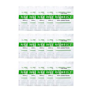 15 Pack 6.86 pH Calibration Solution pH Buffer Powder for Precisely and Easily Calibrated pH Meter/Pen/Tester, pH Calibration Packets