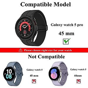 [4 Pack] Compatible for Samsung Galaxy Watch 5 Pro 45mm Screen Protector Tempered Glass, YMHML Waterproof 9H Hardness [No-Bubble] Anti- Scratch HD Clear Film for Galaxy Watch 5 Smartwatch Accessories.