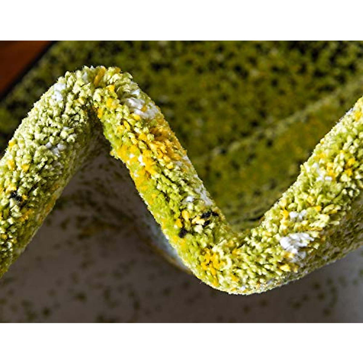 Unique Loom Lyon Collection Modern Abstract Area Rug, 4 x 6 ft, Light Green/Blue