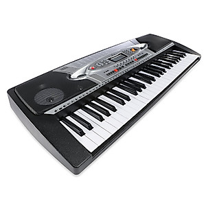 Joy LCD Screen 54-Key Portable Electronic Keyboard for Beginners with Power Supply