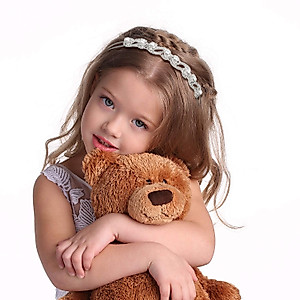 Tatuo 6 Pieces Bride Bridesmaids Crystal Flower and Leaves Crown Headband and Women's Girl's Faux Pearl Rhinestones Headdress for Wedding Party (Style 1)