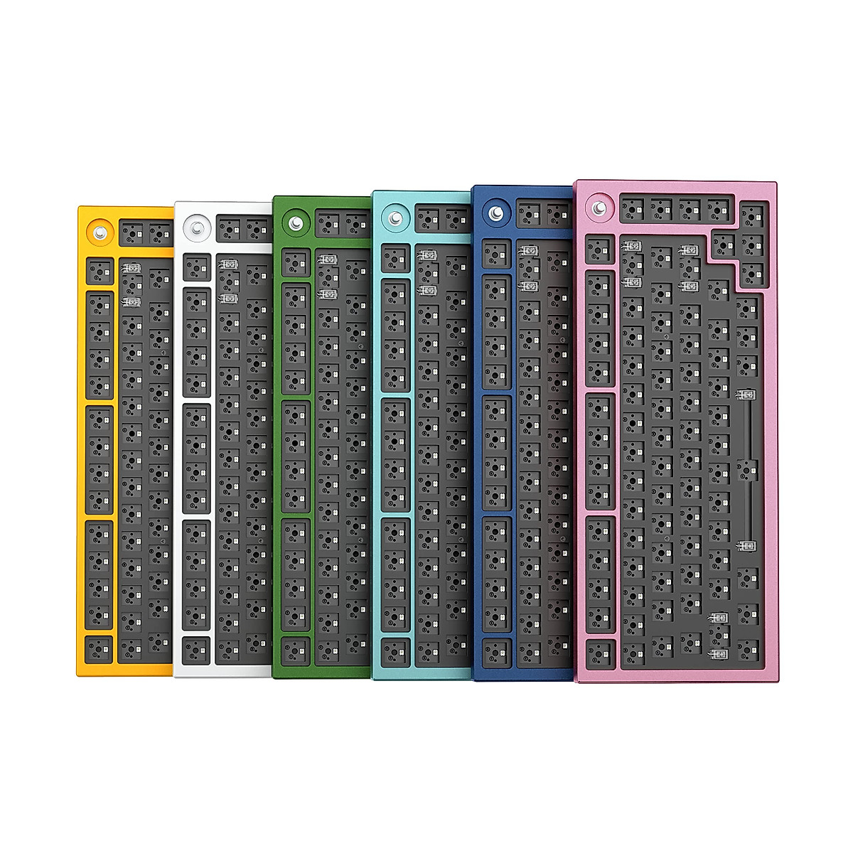 Glorious Top Frame for GMMK PRO - 75% Keyboard with Knob Gaming - Aluminum Mounting Frame for Custom Mechanical Keyboard for PC Gaming and Programming (Aqua Blue)