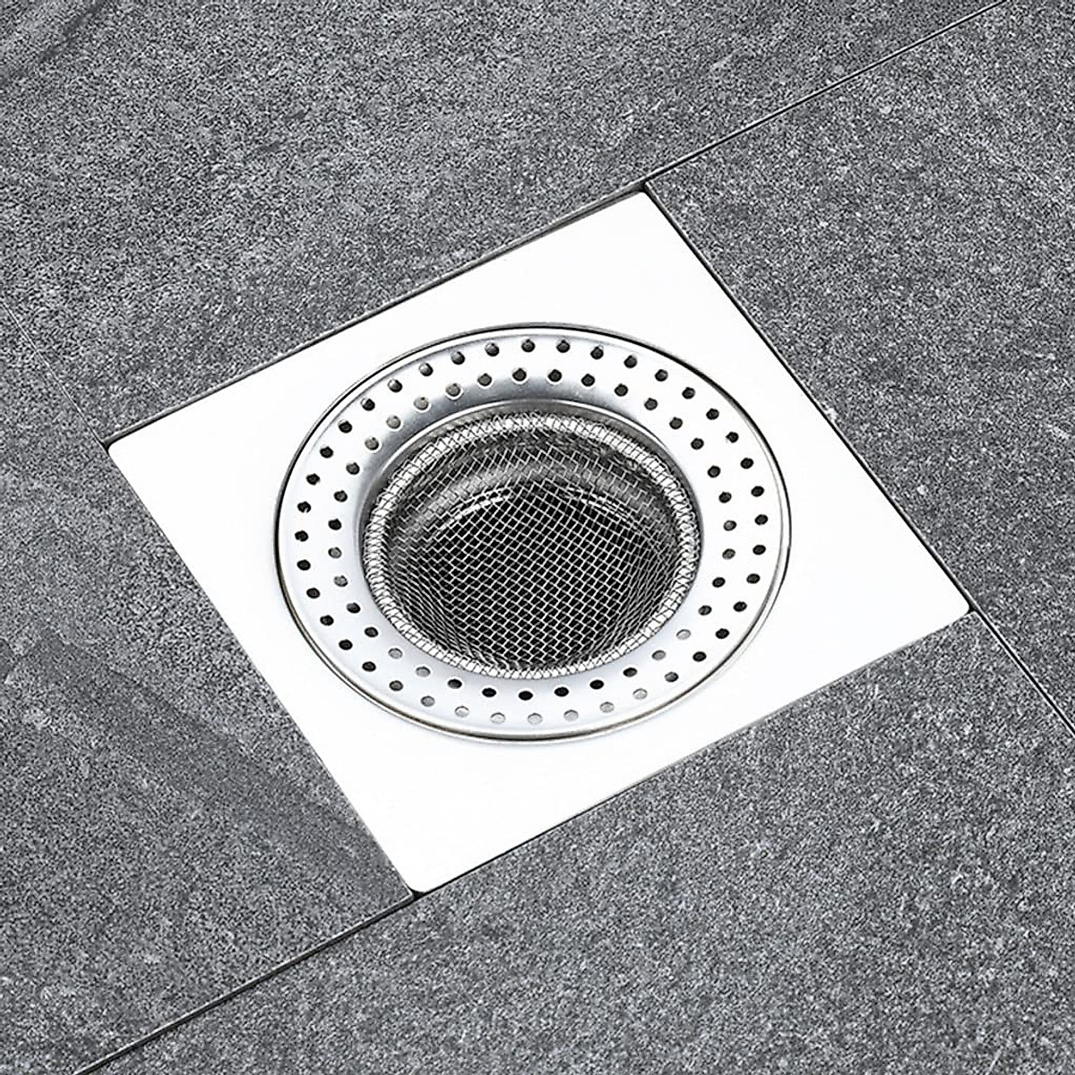 Kcjhagbd Kitchen Sink Strainer Bathtub Drain Protector Hair Catcher Mesh Round Drain Cover Prevent Residues From Clogging Sink Strainer Stopper Basket For Kitchen Bathroom