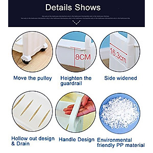 BAOYOUNI Slim Rolling Cart Between Washer Dryer Cabinet Storage Shelf Rack Narrow Slide Out Tower Organizer Space Saving Shelving Units with Wheels (3-Tier)