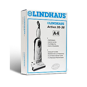 Genuine Lindhaus A4 Activa Diamante Dynamic Vacuum Cleaner Bag 8 Bags