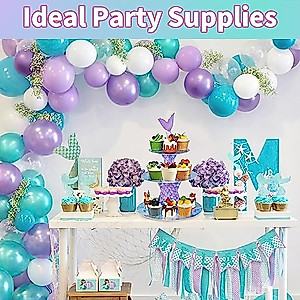 Mermaid Cupcake Stand, Little Mermaid Party Decorations 2023, Mermaid Birthday Decorations, Mermaid Theme Party Favors Supplies, 3 Tier Cupcake Tower Holder for Mermaid Baby Shower Decor Girls
