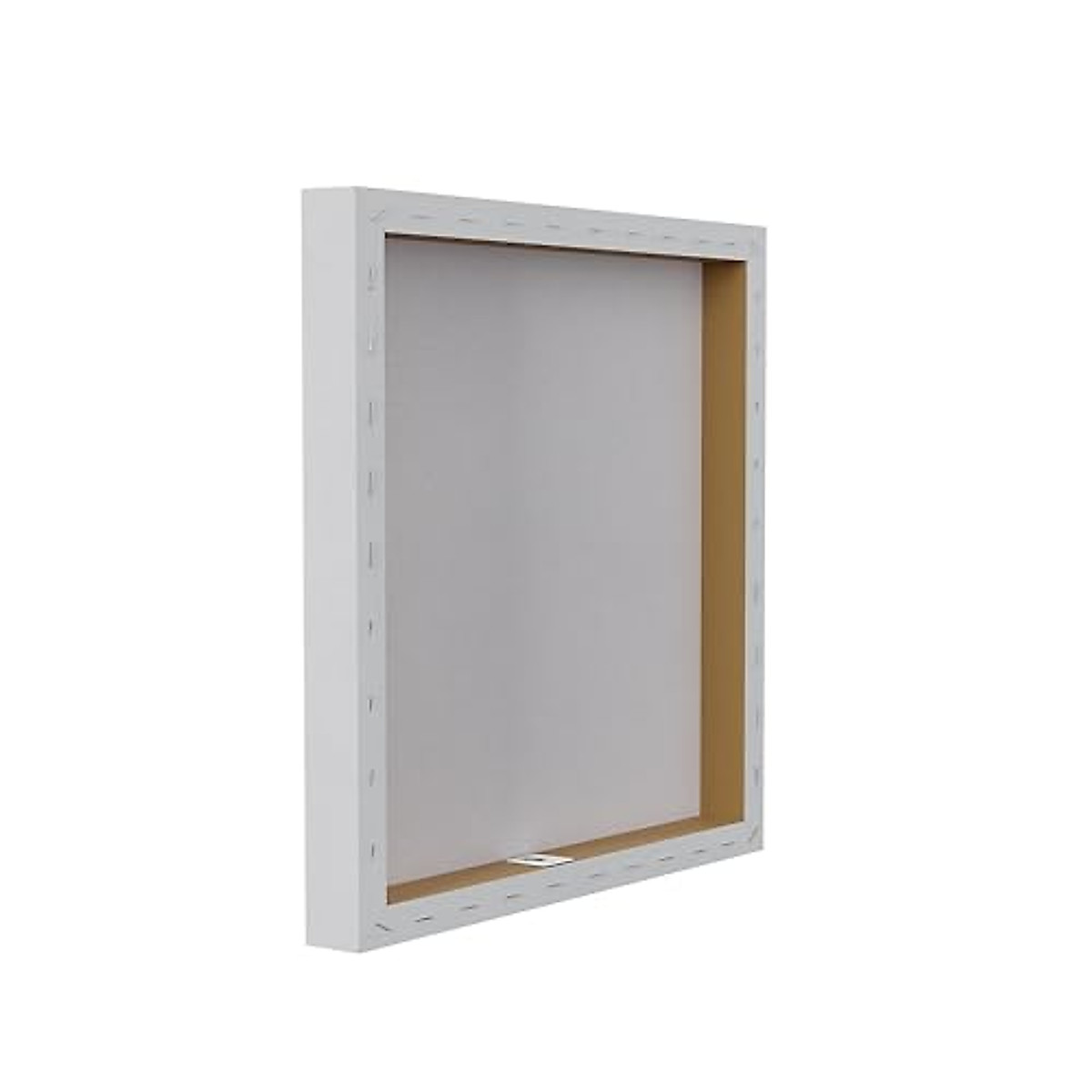 Stupell Industries Bunny Rabbit Resting in Bed Off-White Pink Canvas Wall Art, 17x17