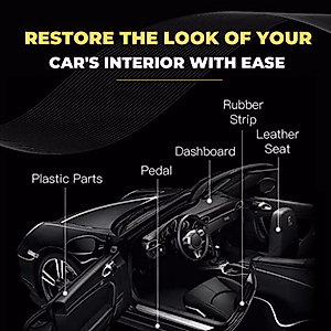 Ideal Atom Interior Restoration kit - Car Plastic Restorer - Leather Restore - Renew Dashboard, Leather Seats and Your Doors Leather 1 Year Guarantee.