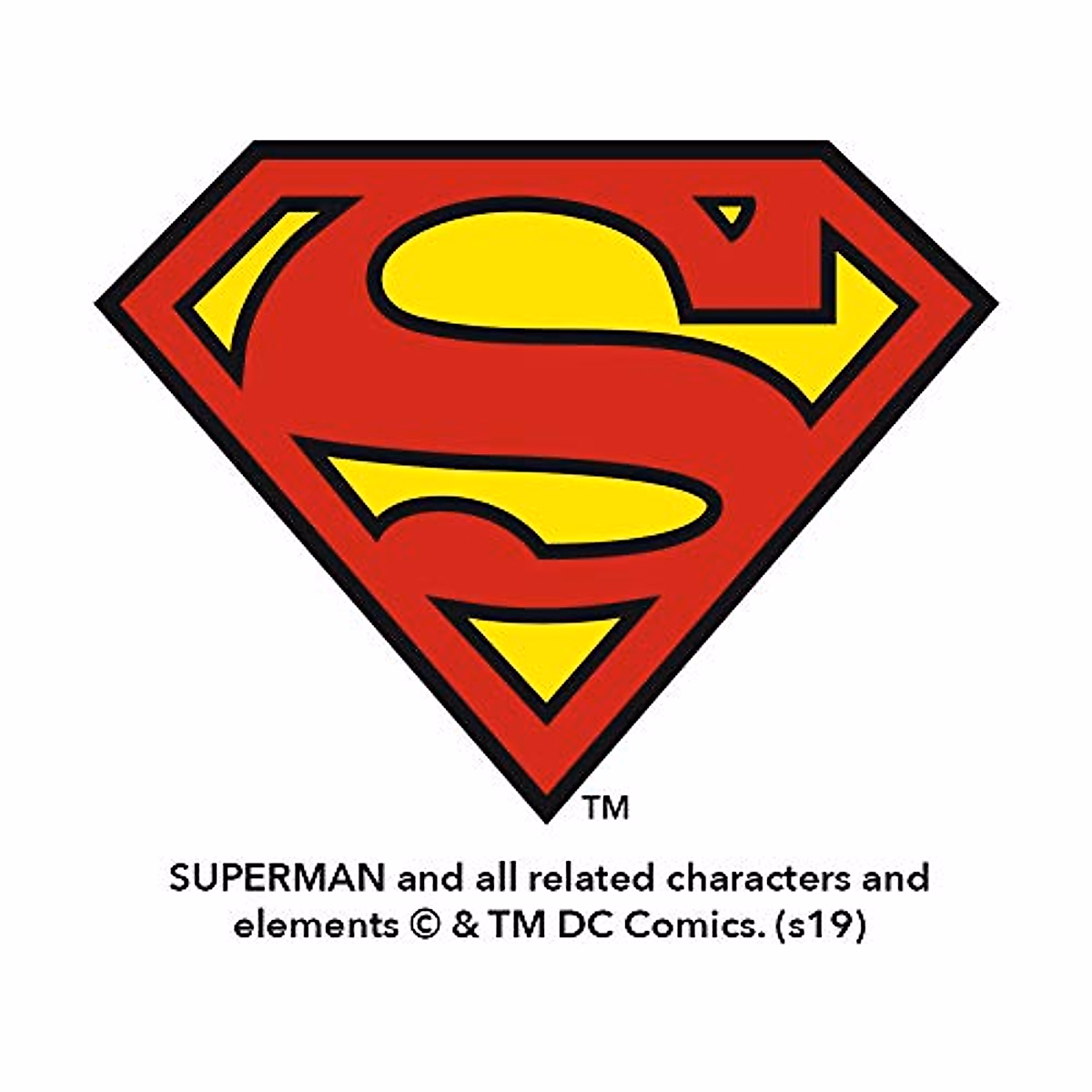 Superman Classic S Shield Logo Heart Faux Leather Bookmark - Set of 2