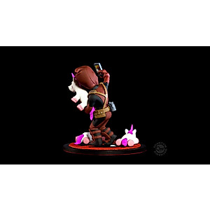 Quantum Mechanix Deadpool Unicorn Selfie Q-Fig Max Toons Figure, Multi-Colored