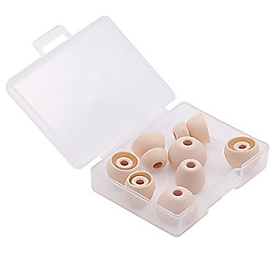 BLLQ Matte Gold Eartips Ear Buds Tips Compatible with BeatsX/Powerbeats Pro Earphones, 8PCS 4Pairs with Four Size Options, Replacement Tips Matte Gold
