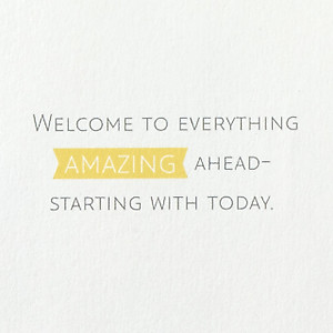 Hallmark Paper Wonder Pop Up 18th Birthday Card (Everything Amazing Ahead)