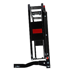 CARGOSMART 60 in. x 24 in. Folding Cargo Tray Carrier with 6 in. High Side Rails for 2 in. Receivers, 500 lb. Capacity