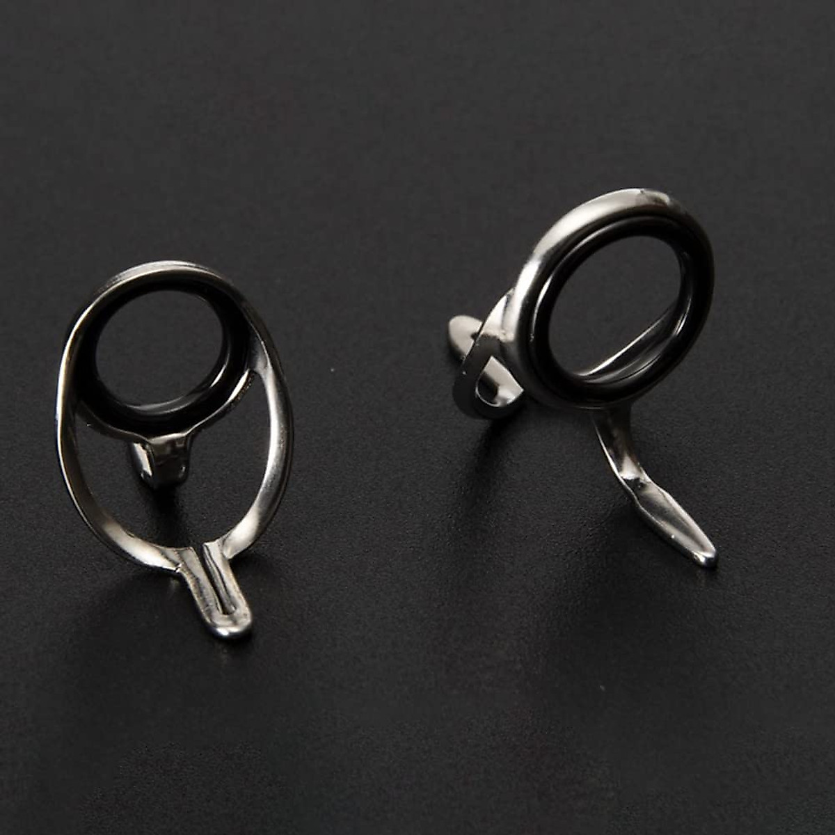 Fly Fishing Rod Building Kit Rod Tip Eye Rings Repair Kits Fishing Rod Guides Top Tip Deep Sea Rod Guide Ring Set 11Pcs
