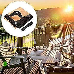 M METERXITY Garden Shade Cloth - 5 Meters Cord Plants Shading Mesh Sunshade Cover Nets with Grommets 1x1m, Apply to Greenhouse Lawn Patio(Beige)