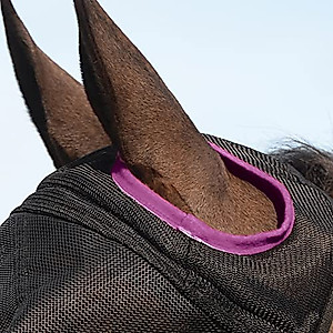 WeatherBeeta ComFiTec Durable Mesh Mask with Nose Black/Purple Full