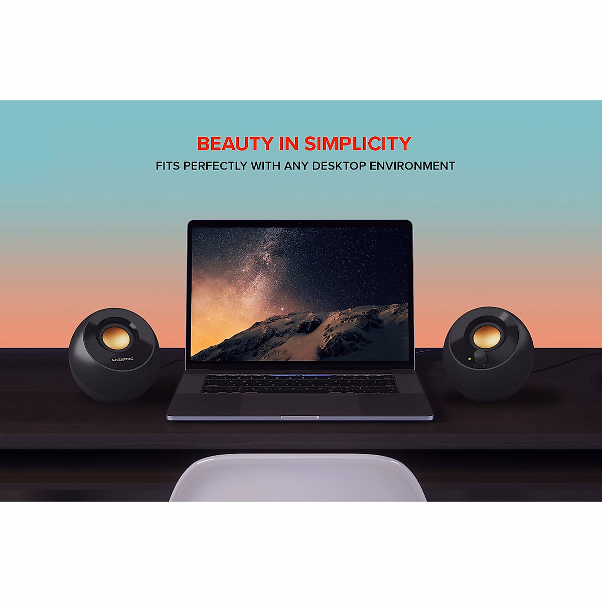 Creative Pebble Plus 2.1 USB-Powered Desktop Speakers with Powerful Down-Firing Subwoofer and Far-Field Drivers, Up to 8W RMS Total Power for Computer PCs and Laptops (Black)