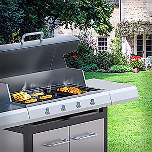 SafBbcue Cast Iron Griddle Plate 7658 Replacement Parts for Weber Spirit E/S-210, E/S-220, E/S-310, E/S-315, E/S-320, E/S-330 Series, Weber B/C, Weber Genesis 1000-5000 Gas Grills -Durable