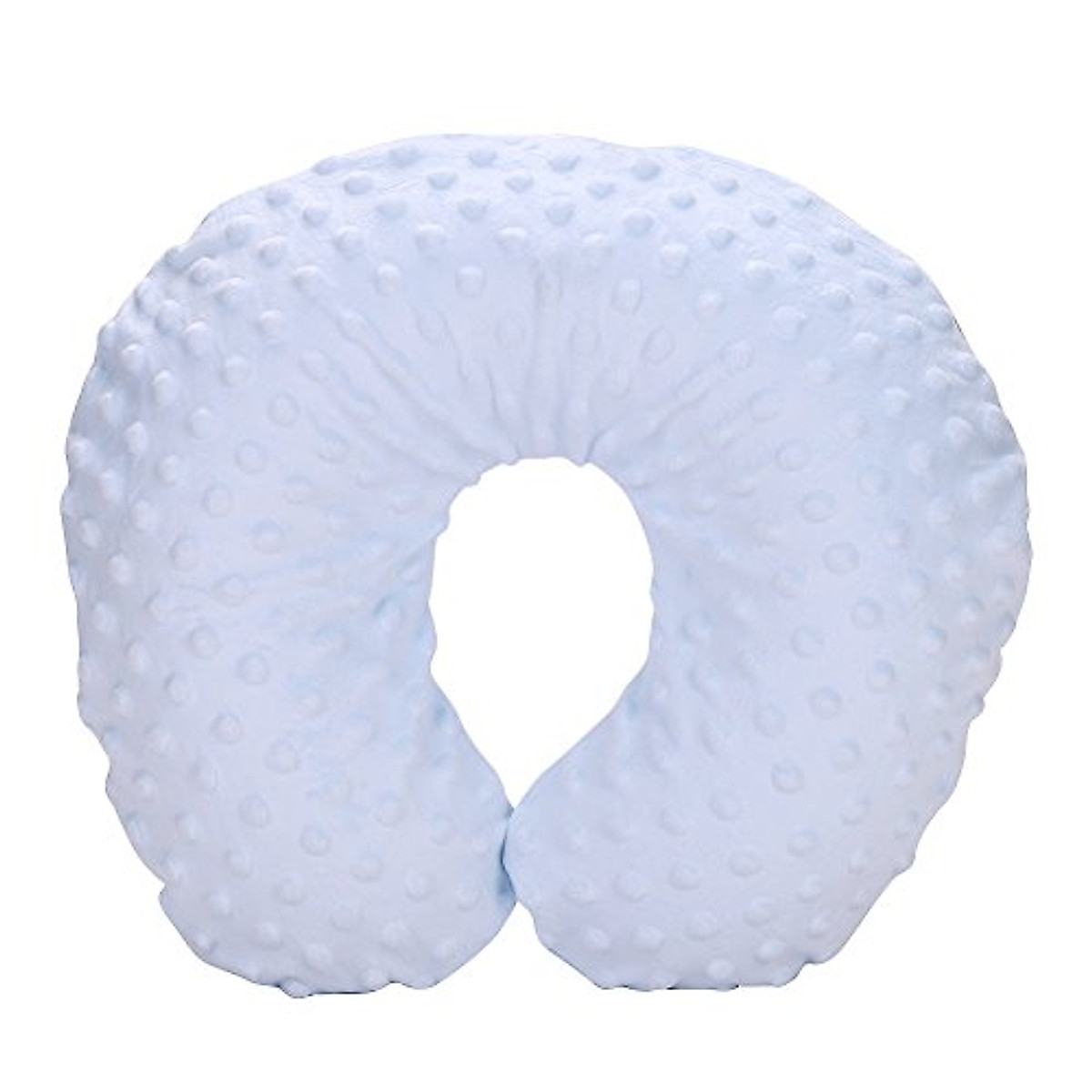 Neck Pillows Baby Kids Travel Pillow Inflatable Head Support Pillow Cute Cozy U Shape Neck Pillow for Car Seat Airplanes Train Soft Washable Chin Neck Support Pillow for Toddler Boys Girls (Blue)