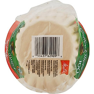 Melitta Basket Coffee Filters, Natural Brown, 100 Count