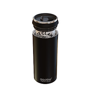 Asobu Multi Can Cooler Insulated Sleeve fits for Slim and Standard 12 Oz and 16 Oz Hard Seltzer, Soda, Beer or Energy Drinks and all standard size Beer Bottles (Glitter Black)