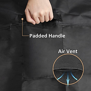 Ailelan Winter Air Conditioner Covers for Outside Units - 34 x 34 x 30 inches Water Resistant AC Unit Covers Outdoor - American Standard Furniture Universal Cover (Round) - Black