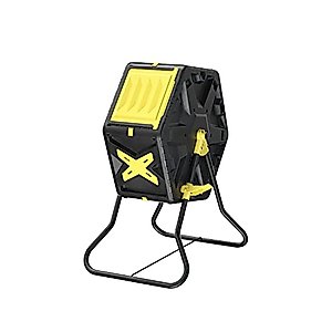 18.5 Gal Tumbling Compost Bin from BPA Free Material - Outdoor Single Rotating Chamber Composters，with Easy-Turn, Fast-Working System for Garden/Patio