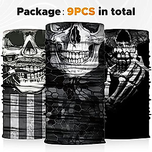 JOEYOUNG Headwear, Bandana, Neck Gaiter Head Wrap Headband Balaclava Magic Scarf