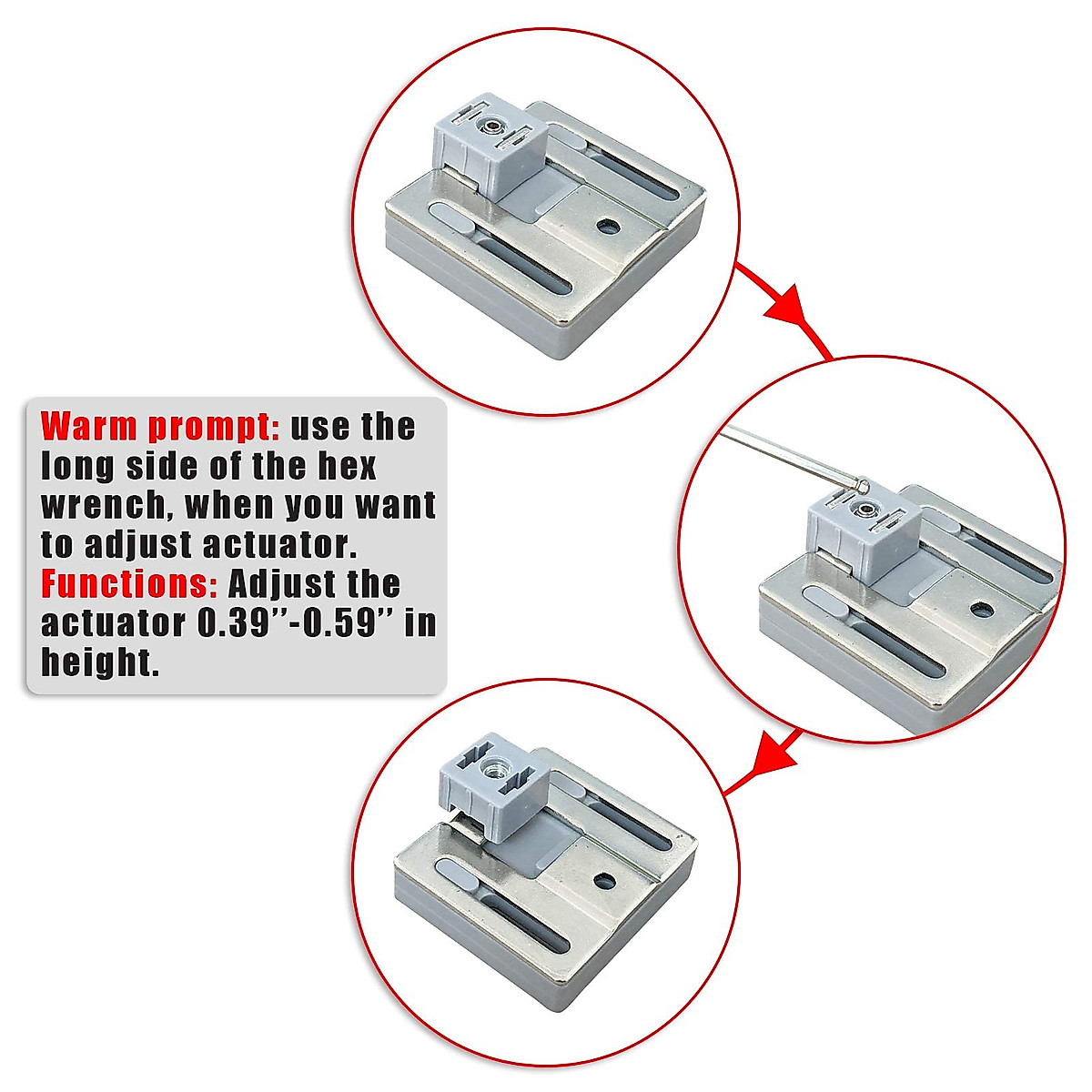 2PCS Stainless Steel Barn Door Soft Close Mechanism, Adjustable Tension Spring Buffer Damper, Hole-Free/Drilling Perfect for Silver Flat Track for Door Weight 77-132 Pounds with Actuator Spacers