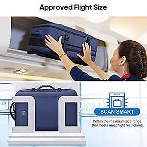 Bagsure Carry On Backpack, 40L Flight Approved Travel Backpack for Men Women, Expandable Water-resistant 17Inch Laptop Backpack, Casual Daypack Luggage Suitcase Backpack for Business Weekend Hiking