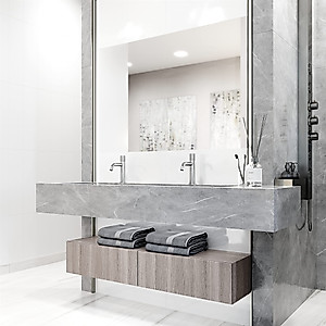 VIGO Apollo 8'' H Button Operated Single Hole Bathroom Faucet in Chrome-VG01048CH