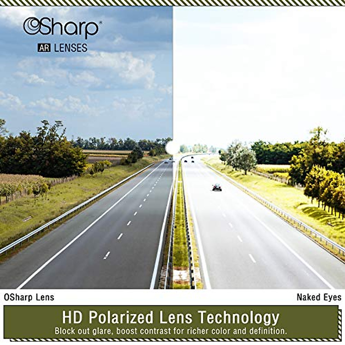 OSharp Performance Replacement Lenses for Bose Alto M/L BMD0006 Sunglasses- Carbon Black