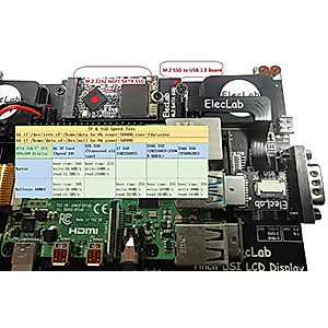 ElecLab 7 Inch 800x480 DSI Touchscreen Monitor Capacitive LCD Display RS232/RS485 Speaker Bracket for RPI 4B 3B+ 3B 3A+ 2B B+