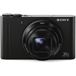 Sony Cyber-Shot DSC-WX500 Digital Camera (Black) (DSCWX500/B) + 64GB Memory Card + Case + 2 x NP-BX1 Battery + Card Reader + Corel Photo Software + Charger + Flex Tripod + Micro USB Cable + More