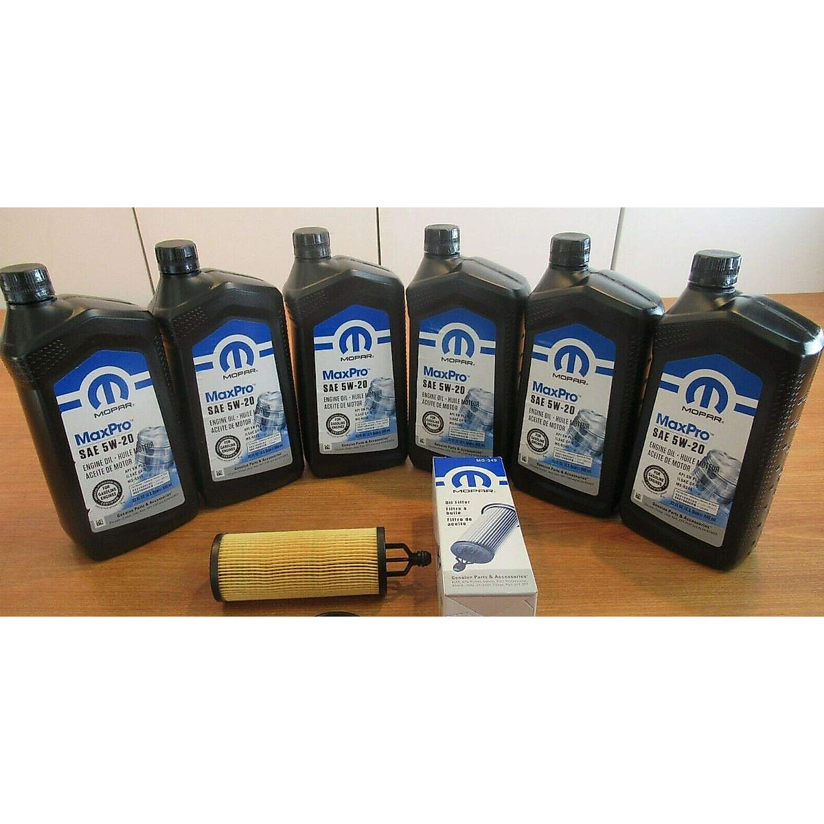 Dodge Challenger Charger 3.6L 6Qts. Mopar MaxPro 5w20 Oil & Filter Kit