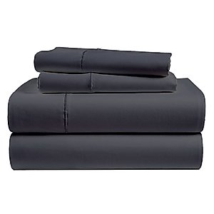 Luxora Bedding Heavy Wight 100% Egyptian Cotton, 1000 Thread Count Sheet Set Full Size Dark Grey Bed Sheets,8 Inches Deep Pocket