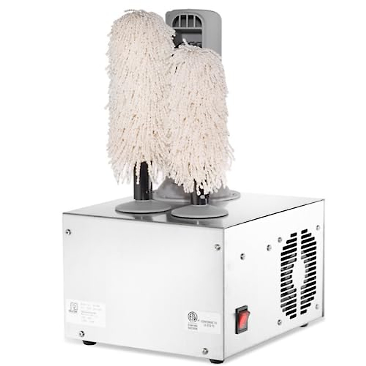 Blesk Glass Polisher - Wine Glass Polisher- Commercial Electric Machine - High Powered Heater & Microfiber Brushes - Safe & Hygienic for Restaurants